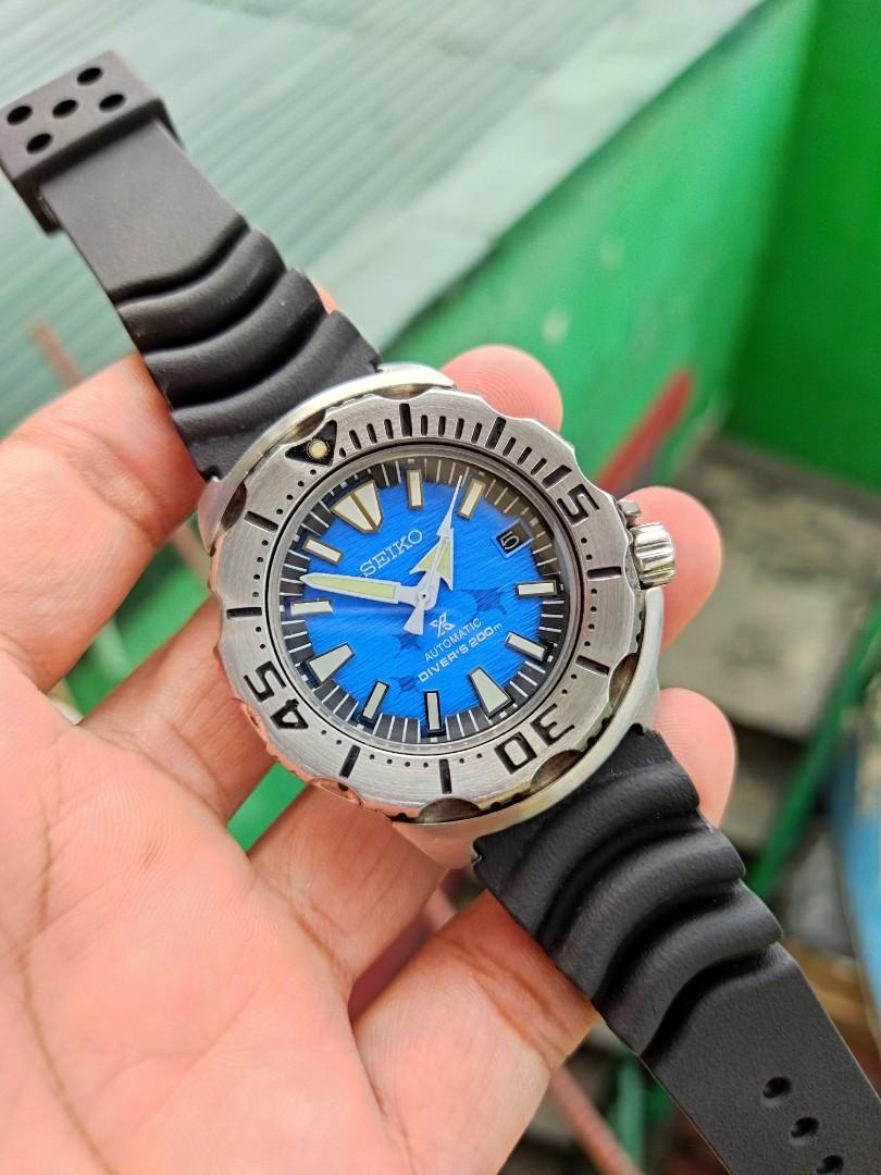 Seiko Monster STO Manta Ray Dial Mod, Men's Fashion, Watches ...