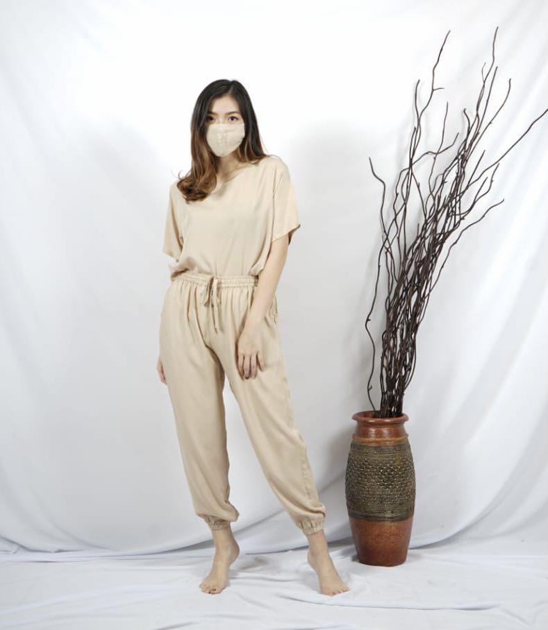 Series Basic Jogger Set + Free Mask, Fesyen Wanita, Pakaian Wanita ...