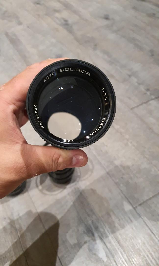 Auto Soligor 200mm f3.5, Photography, Lens & Kits on Carousell