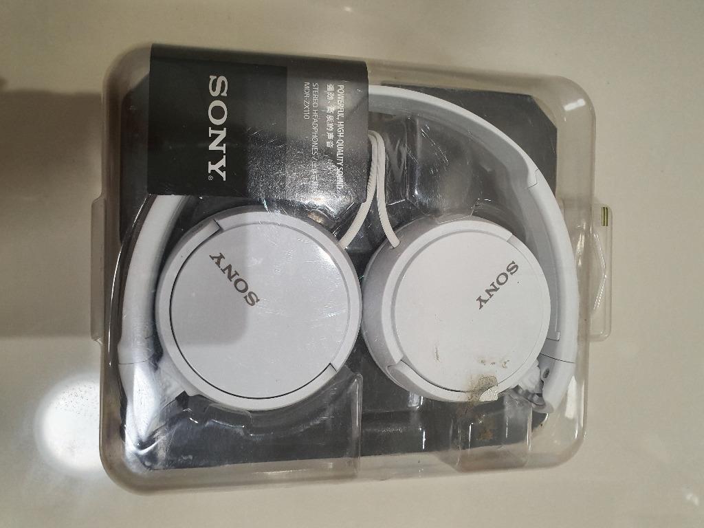 Sony ZX110AP Headset Monitor Subwoofer Folding Headphones, Audio ...