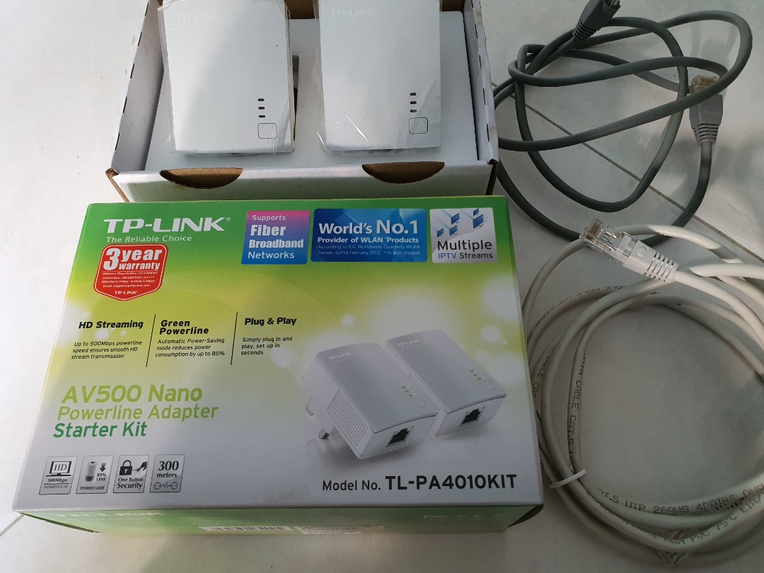 TP LINK powerline adapter av500 500mbps, Computers & Tech, Parts ...