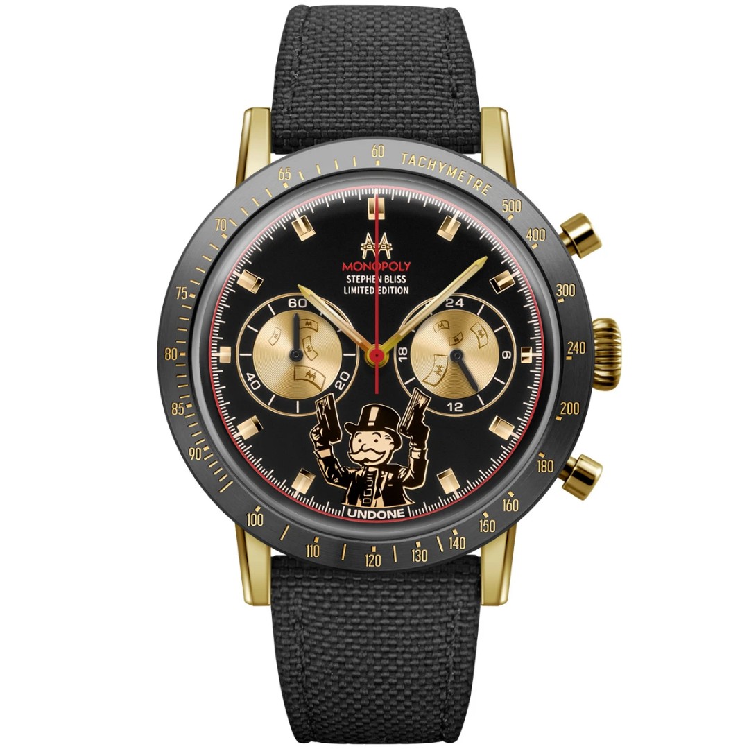 Undone Monopoly Moneyman Chronograph The Godfather Gold Black Limited ...