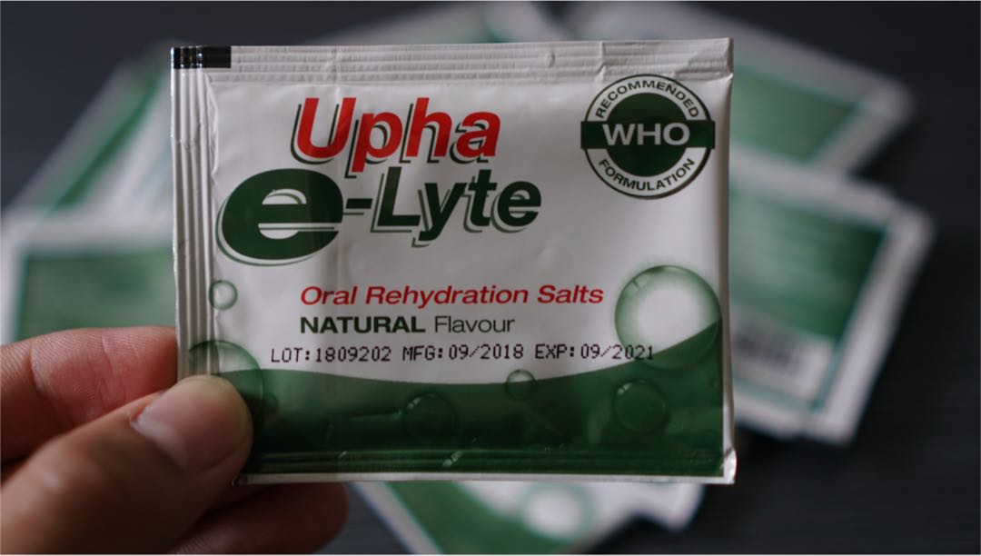 Upha E-Lyte oral rehydration salts, Health & Nutrition, Health ...