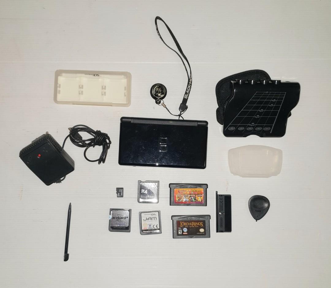 vintage Nintendo ds lite Black, Video Gaming, Video Game Consoles ...