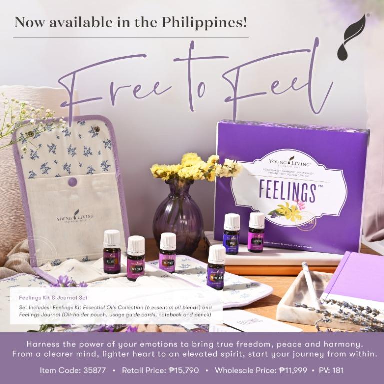 Young Living Feelings Kit - with 6 essential oil blends and free ...