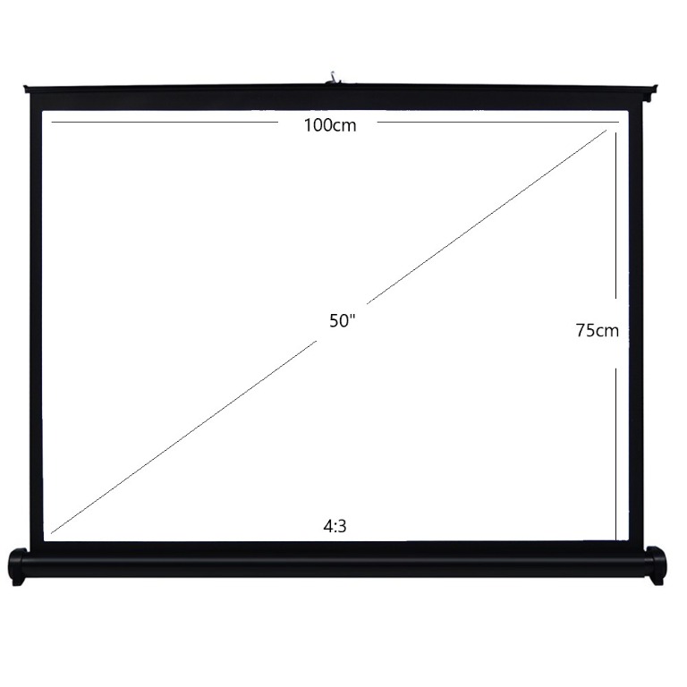 40/50inch Portable Self Standing Projector Screen, TV & Home Appliances ...