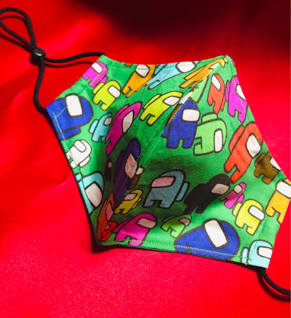 Among Us mask, Design & Craft, Handmade Craft on Carousell