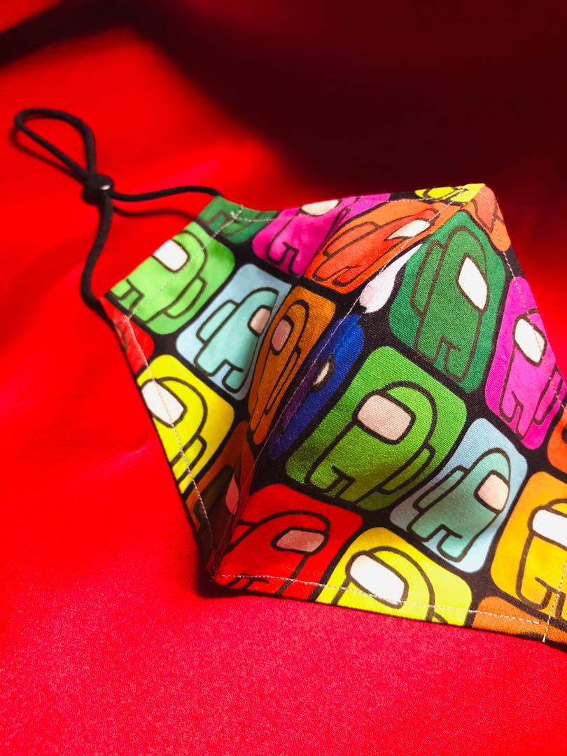 Among Us mask, Health & Nutrition, Face Masks & Face Shields on Carousell