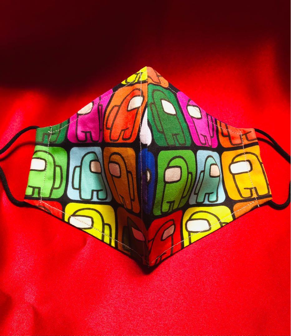 Among Us mask, Health & Nutrition, Face Masks & Face Shields on Carousell