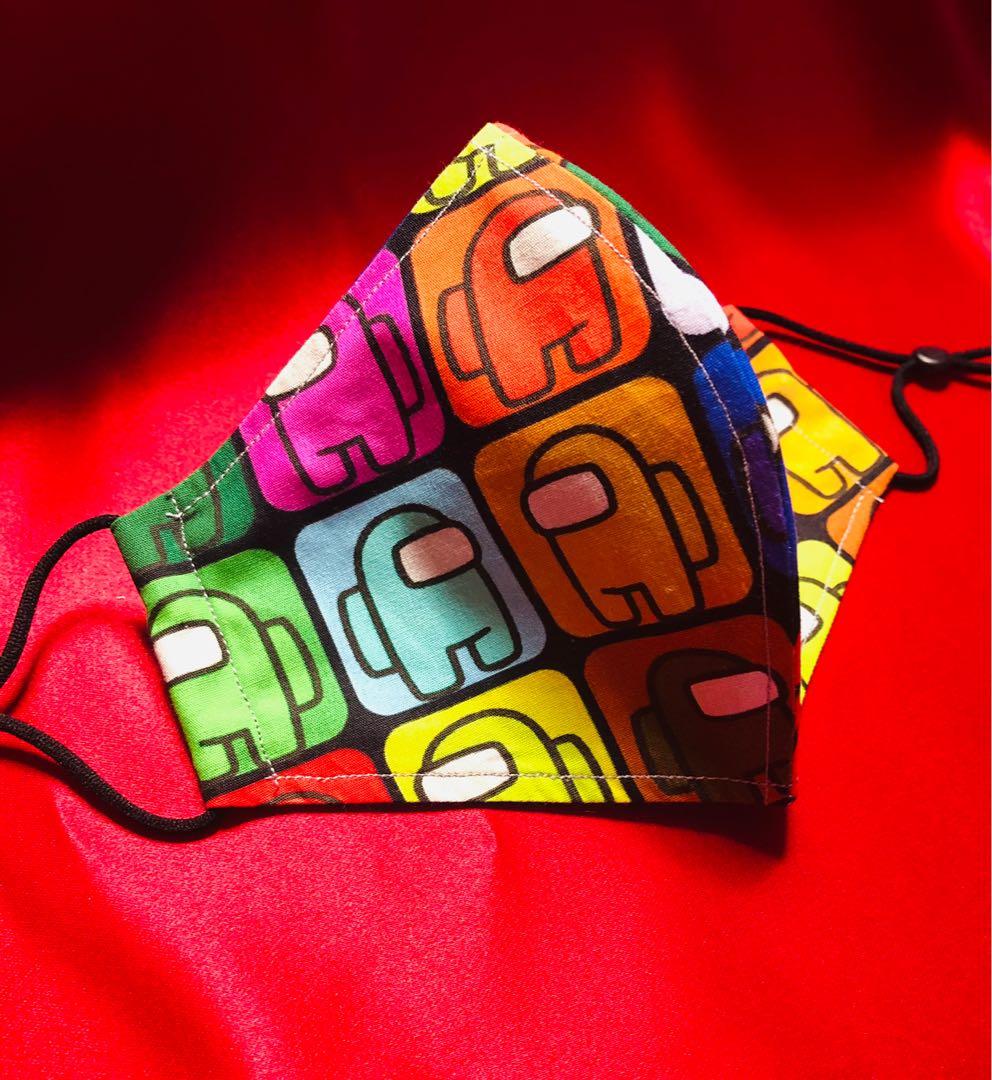 Among Us mask, Health & Nutrition, Face Masks & Face Shields on Carousell