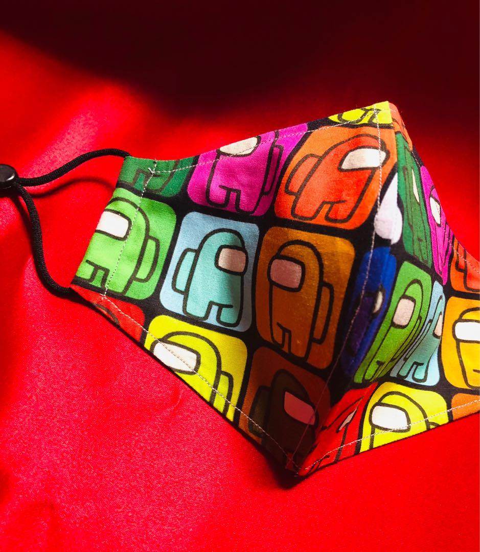 Among Us mask, Health & Nutrition, Face Masks & Face Shields on Carousell