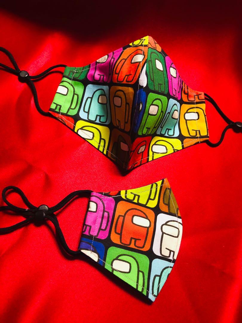 Among Us mask, Health & Nutrition, Face Masks & Face Shields on Carousell