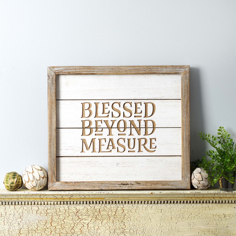 Blessed Beyond Measure Wall Art, Hobbies & Toys, Stationery & Craft ...