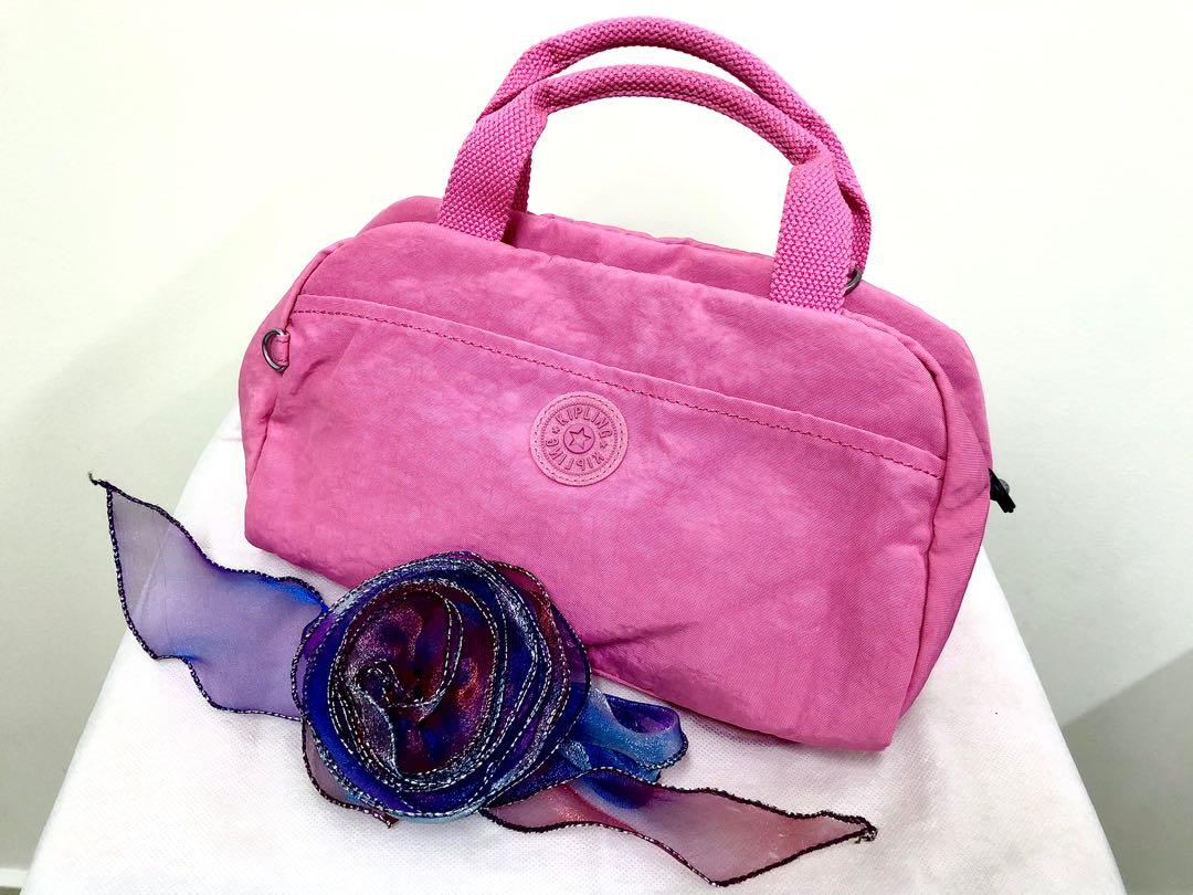 KIPLING Small Hand Carry Bag (Pink), Women's Fashion, Bags & Wallets ...
