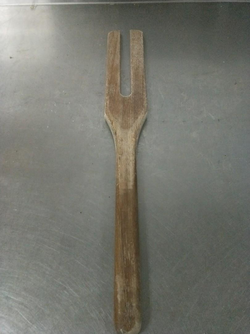 Big Wooden Fork, Furniture & Home Living, Kitchenware & Tableware ...