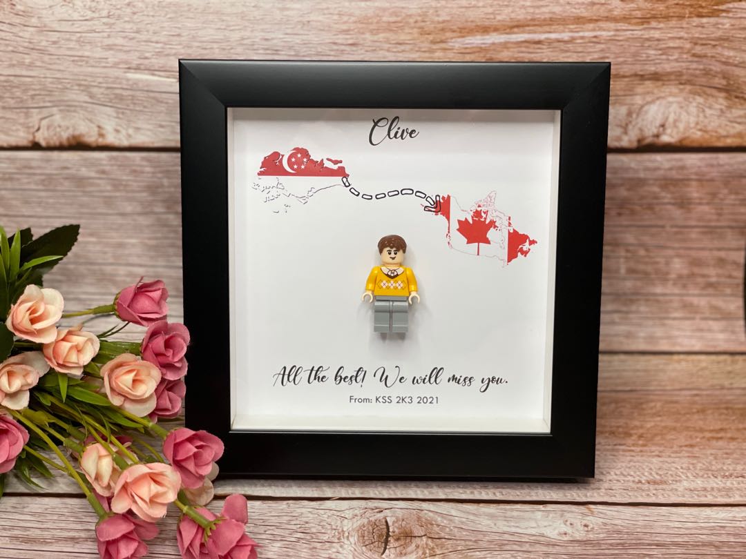 Birthday/Appreciation/job retirement/farewell lego frame gift, Hobbies ...
