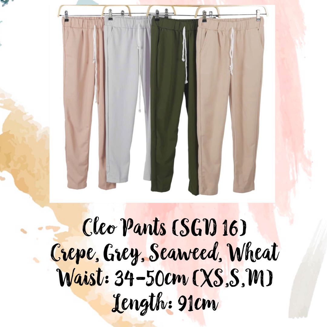 Cleo Pants, Women's Fashion, Bottoms, Other Bottoms on Carousell
