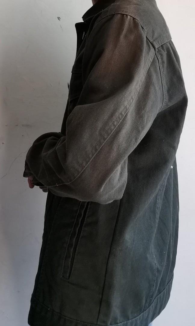 Dark Green Denim Jacket by Bench, Men's Fashion, Coats, Jackets and ...