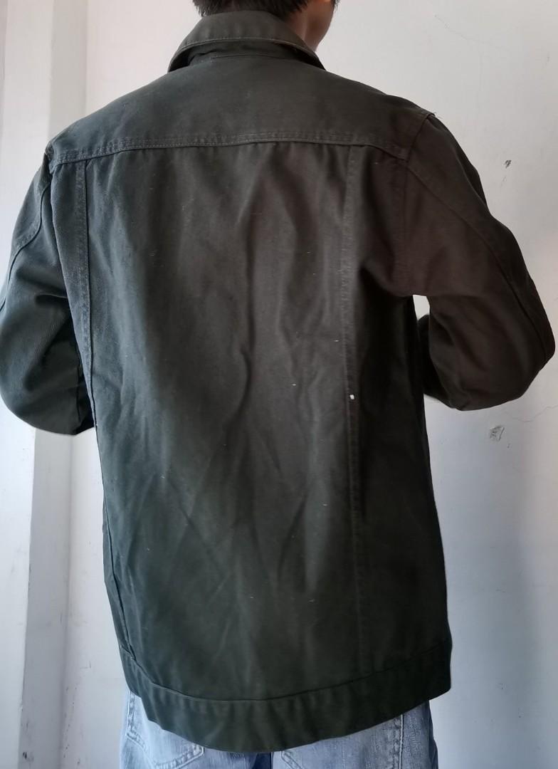 Dark Green Denim Jacket by Bench, Men's Fashion, Coats, Jackets and ...