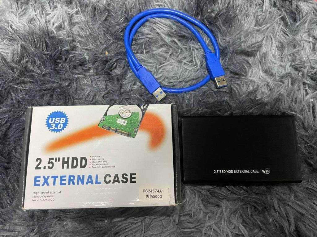 HDE External Hard Drive Enclosure USB 3.0 to SATA SSD and HDD Case 2.5 ...