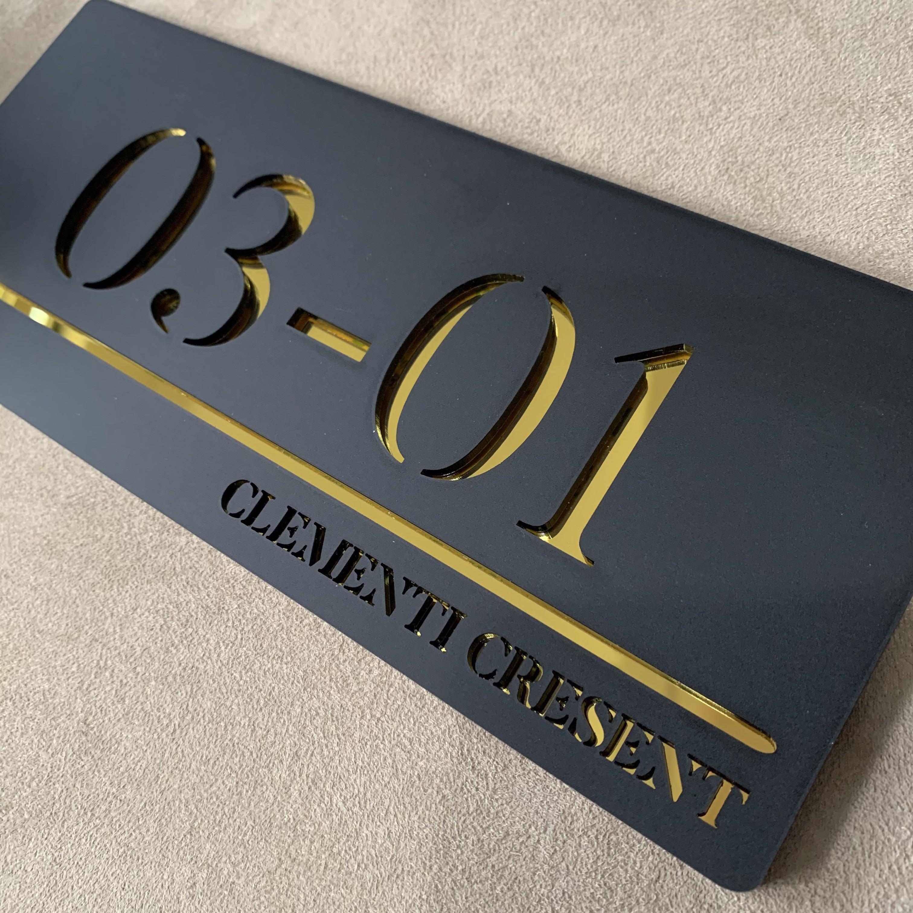 Home unit sign, Furniture & Home Living, Home Decor, Other Home Decor ...