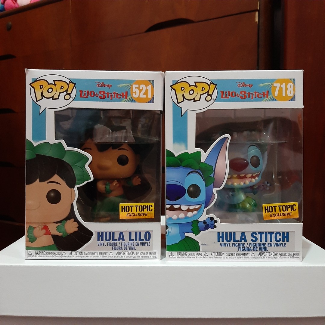 Hula Lilo and Hula Stitch funko pop set, Hobbies & Toys, Toys & Games ...