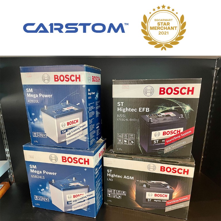 INSTOCK CLEARANCE BOSCH Car Battery 42B20L 65B24LS Q85 S95L LN3 sizes ...