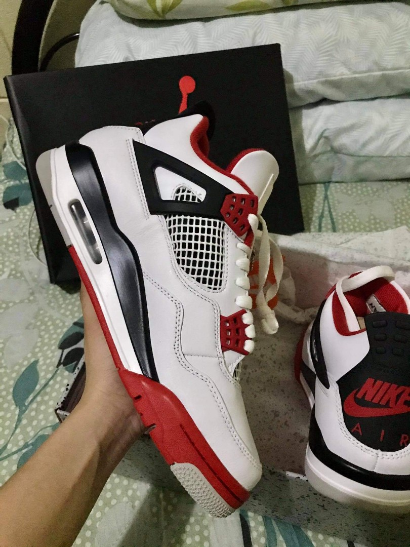 J4 Fire Red, Men's Fashion, Footwear, Sneakers on Carousell