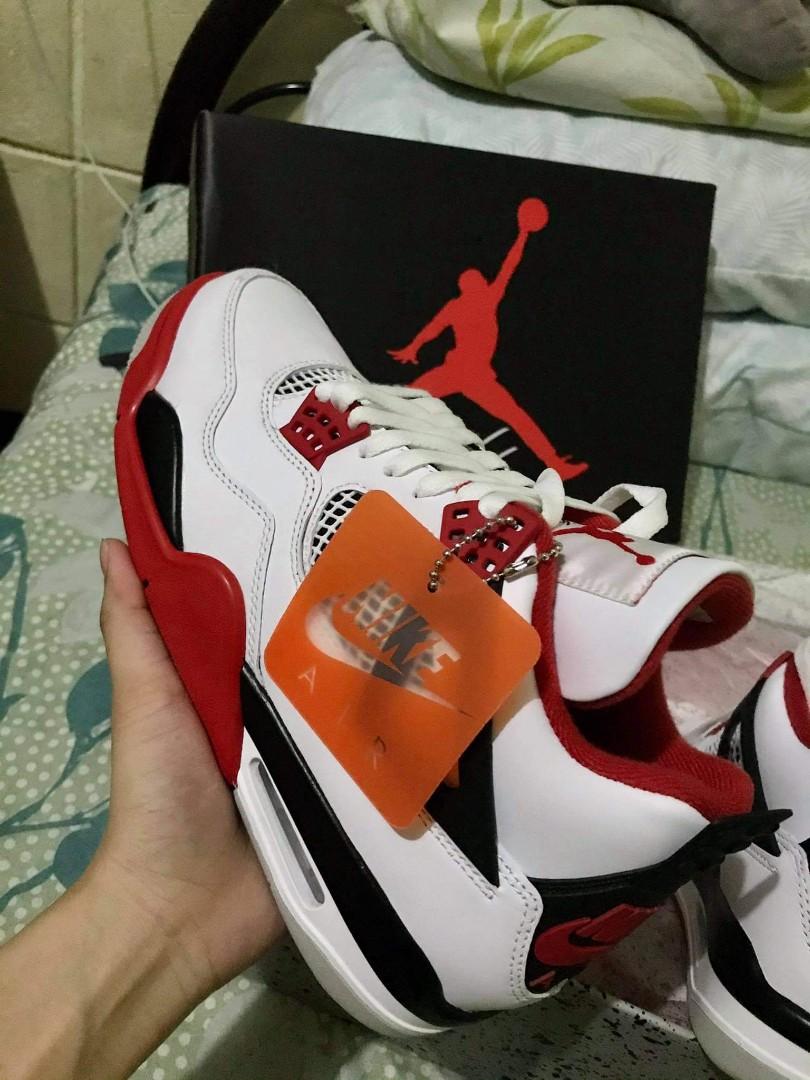 J4 Fire Red, Men's Fashion, Footwear, Sneakers on Carousell