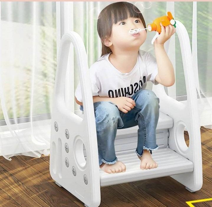 KidsMoment Child Safety Double Step Stool Stairs, Babies & Kids, Baby ...