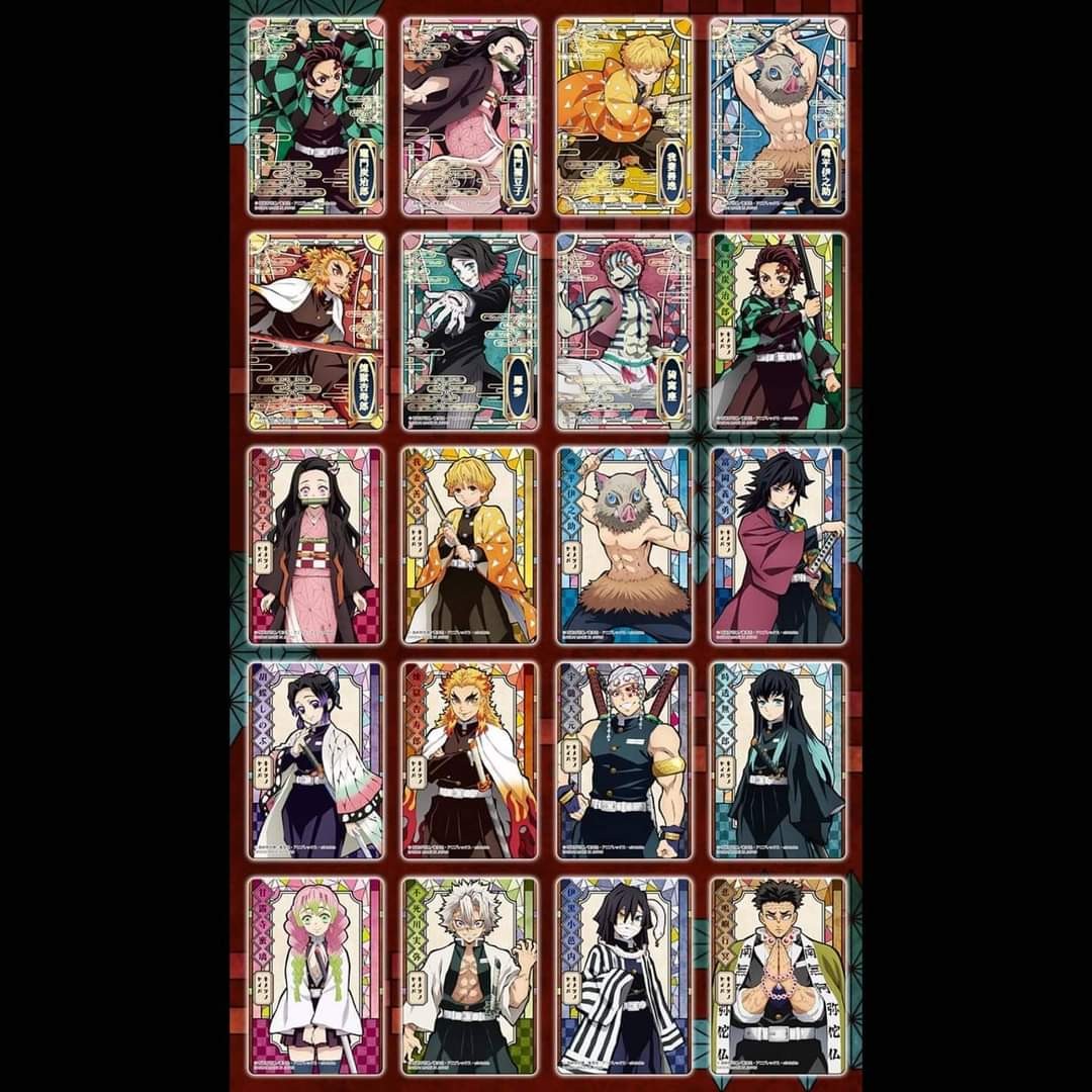 Kimetsu No Yaiba (Demon Slayer) Normal cards, Hobbies & Toys, Toys ...