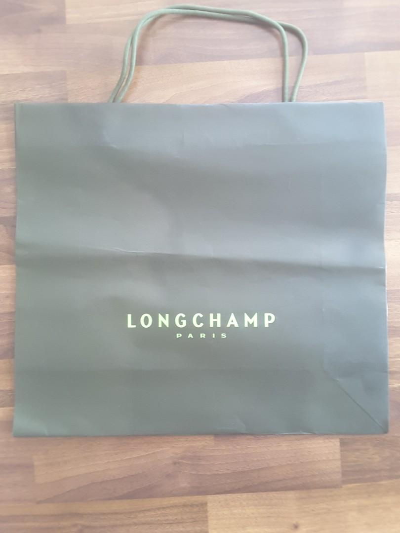 Longchamp Paper Bag (Extra Large), Luxury, Bags & Wallets on Carousell
