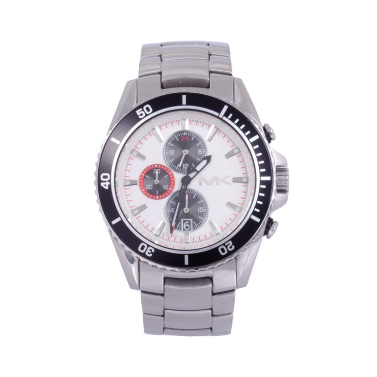 MICHAEL KORS MK8339 Chronograph White Dial Stainless Steel Men's Watch ...