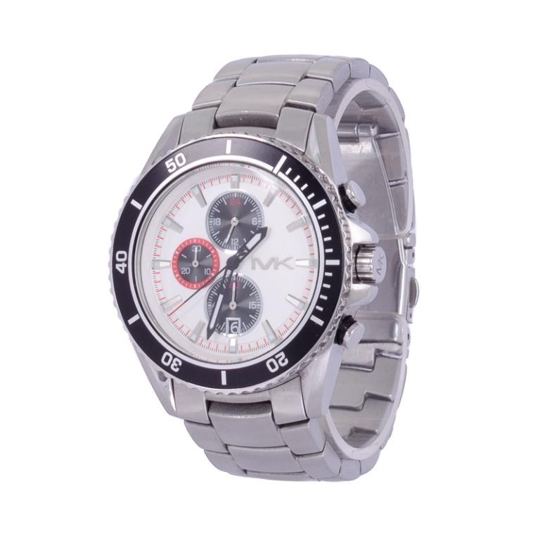 MICHAEL KORS MK8339 Chronograph White Dial Stainless Steel Men's Watch ...