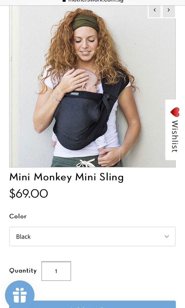 MiniMonkey Sling, Babies & Kids, Going Out, Carriers & Slings on Carousell