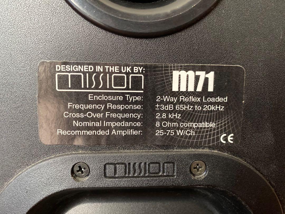 Mission M71 Speakers (Almost New Condition), Audio, Soundbars, Speakers ...