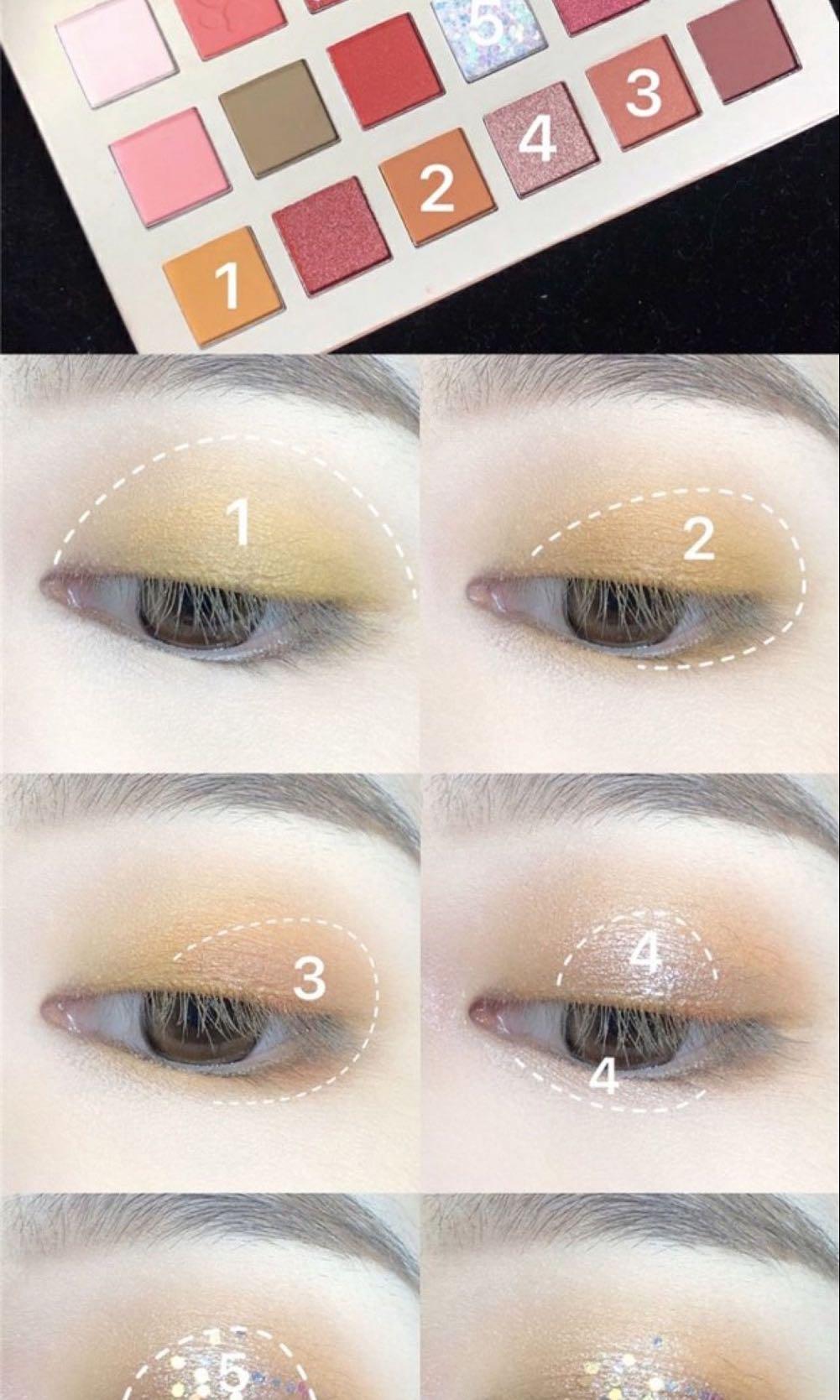 Muge Leen Eyeshadow Palette (18 colors)-White Cat Version , Beauty ...