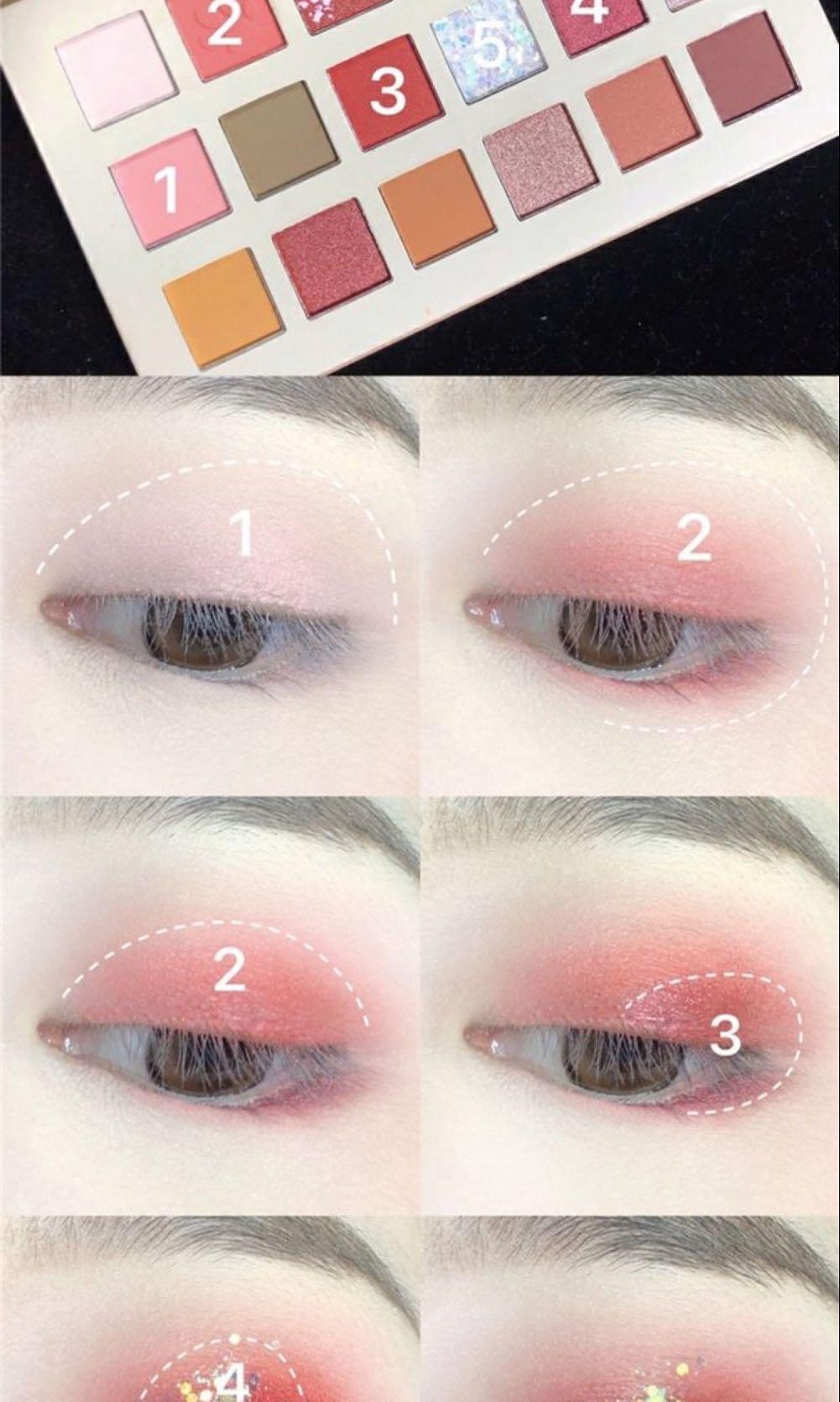 Muge Leen Eyeshadow Palette (18 colors)-White Cat Version , Beauty ...