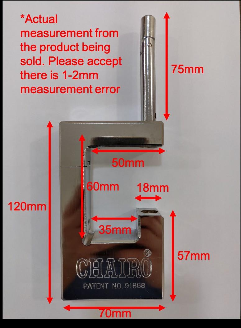 New Chairo 118 Gate Lock for HDB Flat (new bendable version), Furniture ...