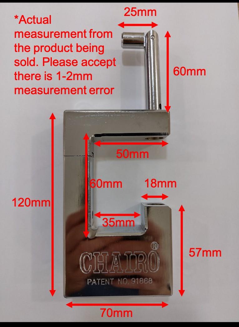 New Chairo 118 Gate Lock for HDB Flat (new bendable version), Furniture ...