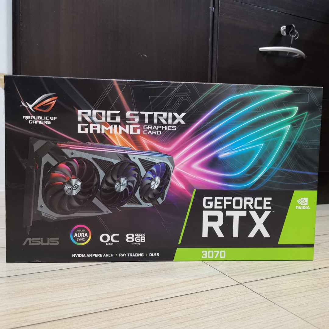 RTX 3070 Asus ROG Strix OC, Computers & Tech, Parts & Accessories ...