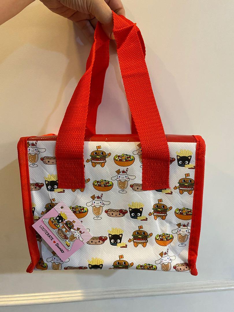 Sanrio x Lootcrate lunch bag hello kitty gudetama chococat cinnamoroll ...