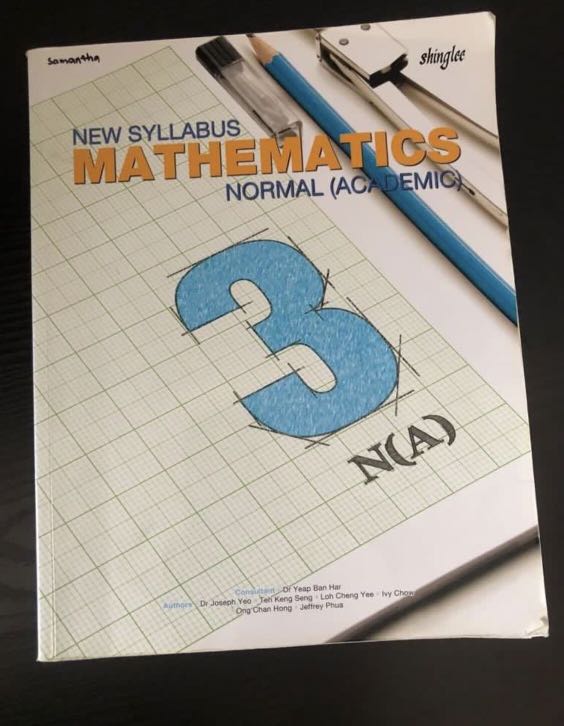 Secondary 3 NA math textbook, Books & Stationery, Textbooks, Secondary ...