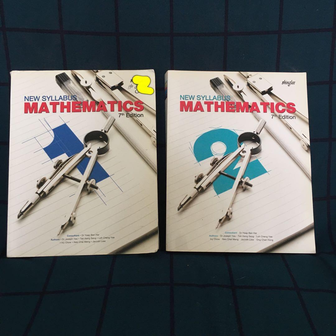 Shingles New Syllabus mathematics 7th edition 1 & 2 /O Level / Sec 1 ...