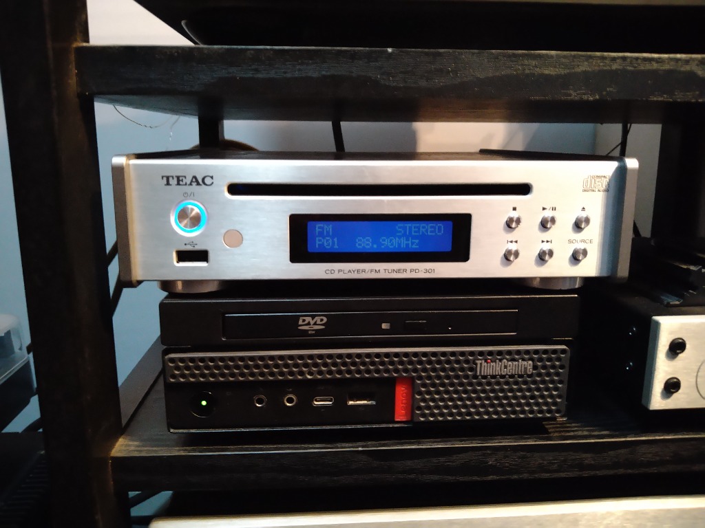 TEAC CD Player / CD transport / FM Tuner PD-301-S (Silver), Audio ...