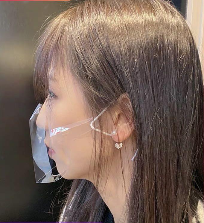 Transparent, clear, see thru mask made popular by TVB celebrities ...