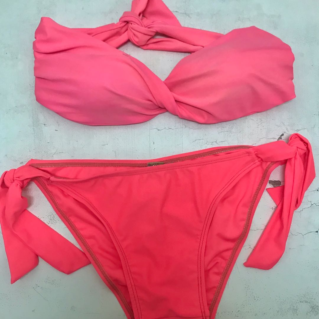 two piece / bikini / neon swimsuit / neon bikini, Women's Fashion ...