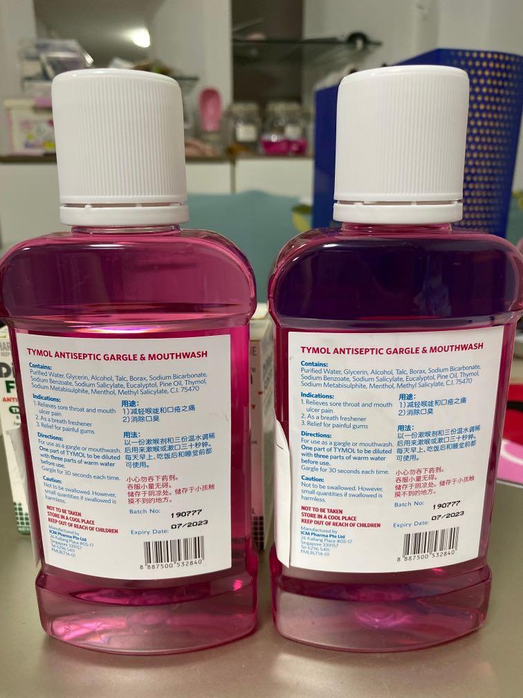 Tymol Antiseptic Gargle and Mouthwash, Everything Else on Carousell