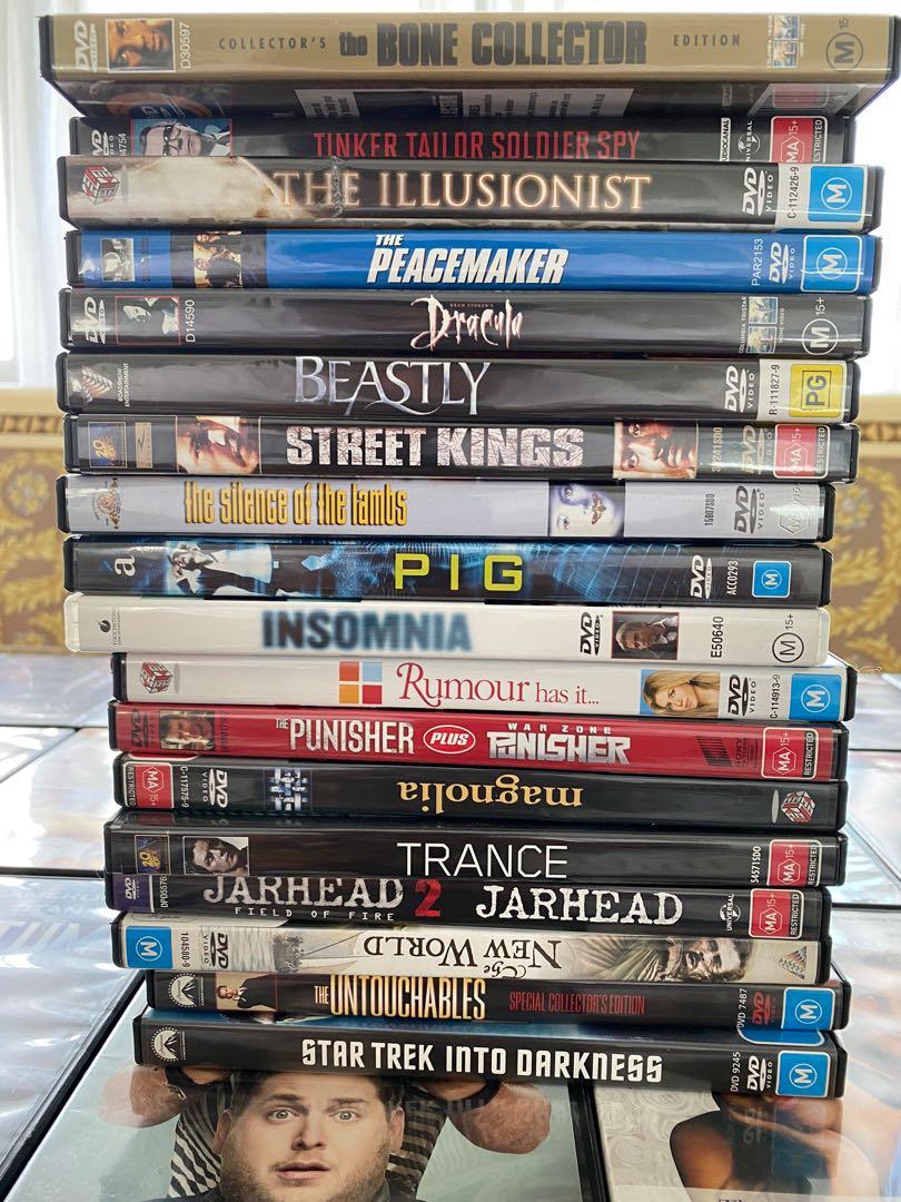 93 Hollywood DVDs (all original) classic movies & mint condition, TV ...