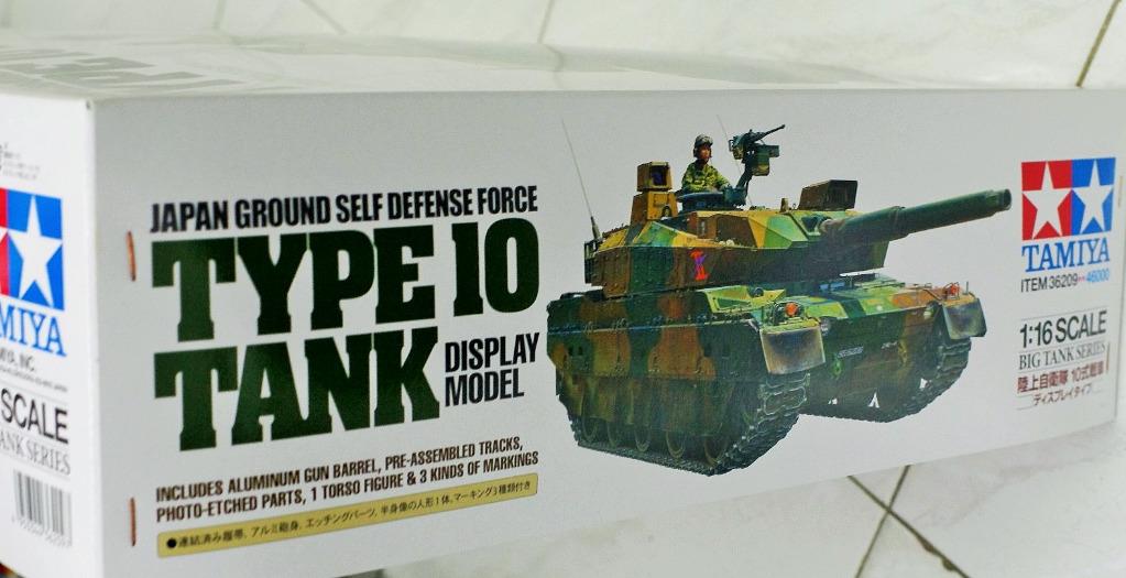 全新 - Tamiya-田宮-36209-1/16-JGSDF-Type 10-陸上自衛隊-10式-戦車-display model-M ...